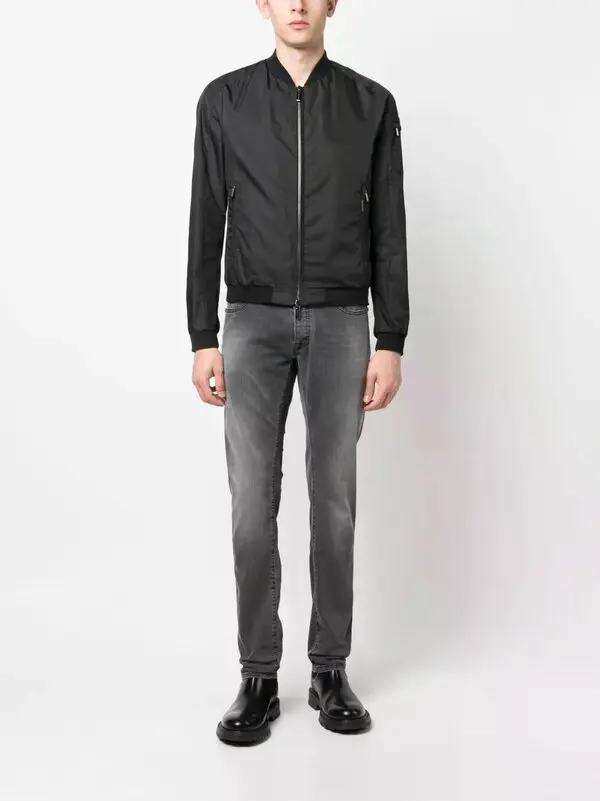 MOORER Zip-up Bomber Jacket