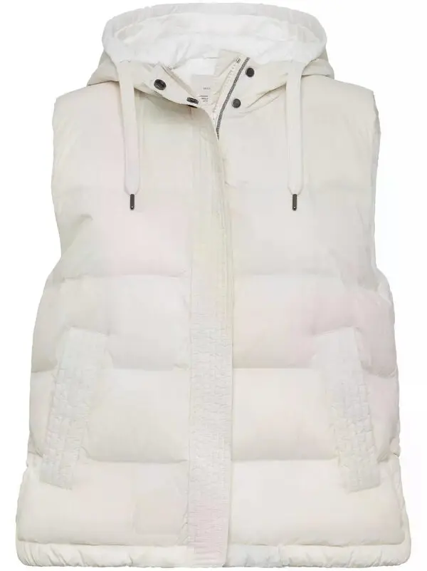 Brunello Cucinelli Padded Gilet With Monili Chain Detail