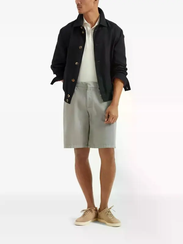 Brunello Cucinelli Gabardine-weave Bermuda Shorts