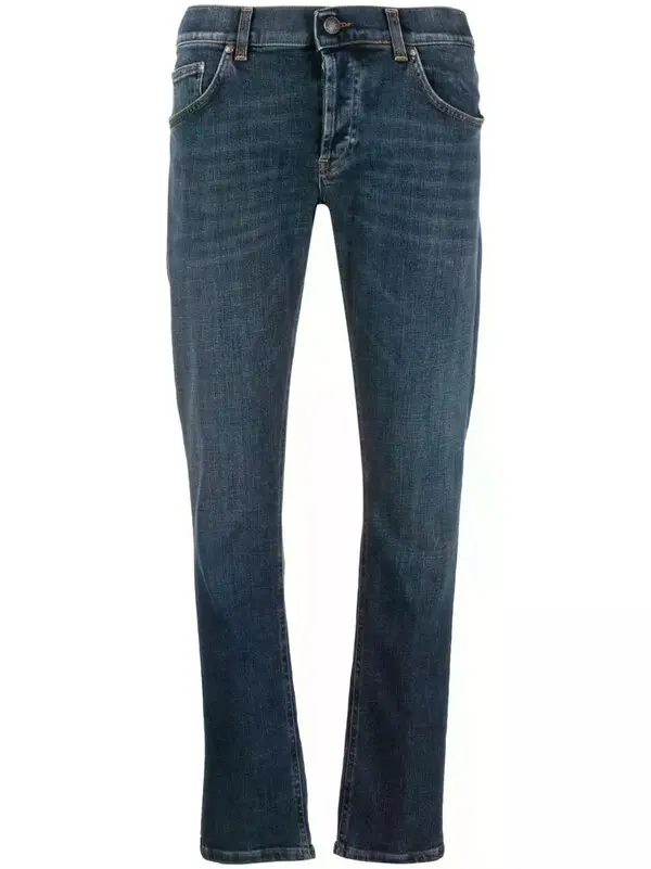 DONDUP Low-rise Straight-leg Jeans - Blue