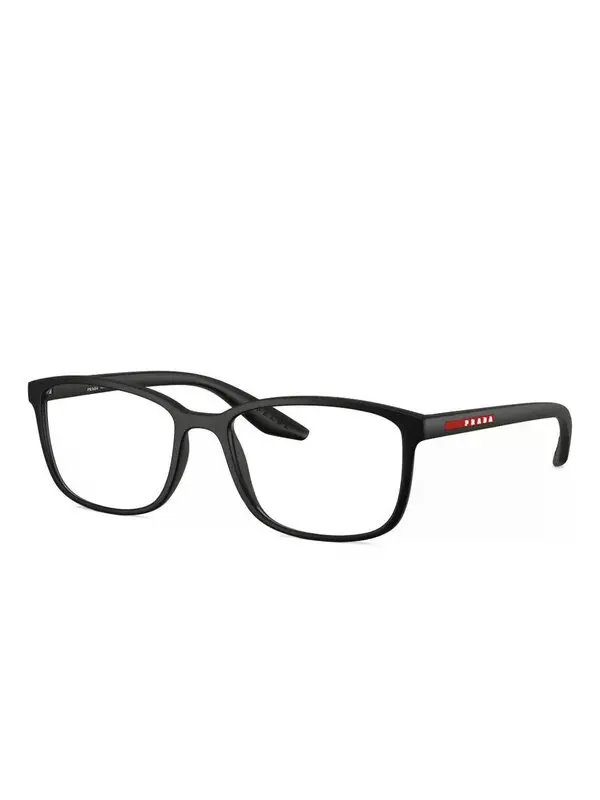Prada Linea Rossa Square-frame Glasses - Black