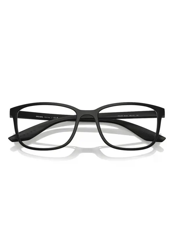 Prada Linea Rossa Square-frame Glasses - Black