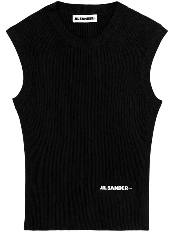 JIL SANDER Logo-print Cotton Vest Top