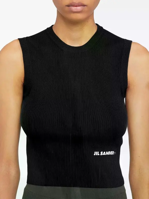 JIL SANDER Logo-print Cotton Vest Top