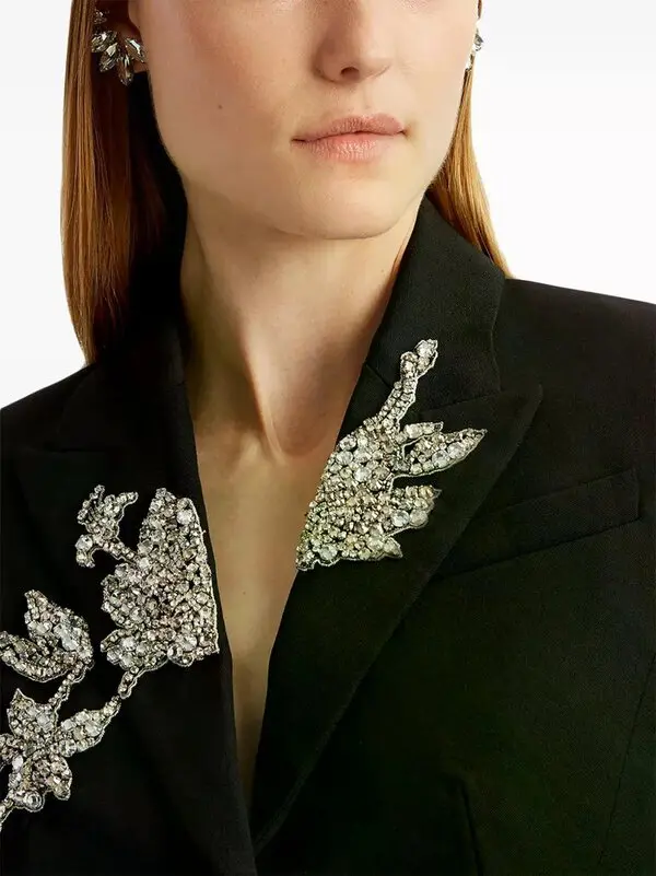 Erdem Crystal-embellished Tailored Blazer