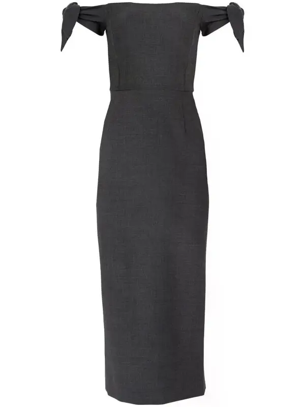 Carolina Herrera Off-shoulder Midi Dress