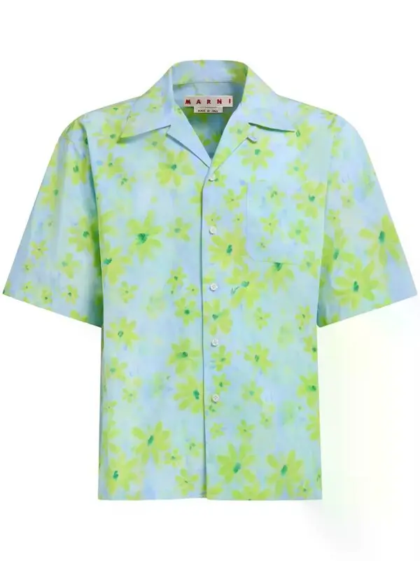 Marni Floral-print Cotton Shirt