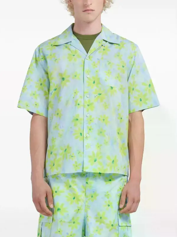 Marni Floral-print Cotton Shirt
