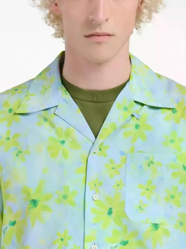Marni Floral-print Cotton Shirt