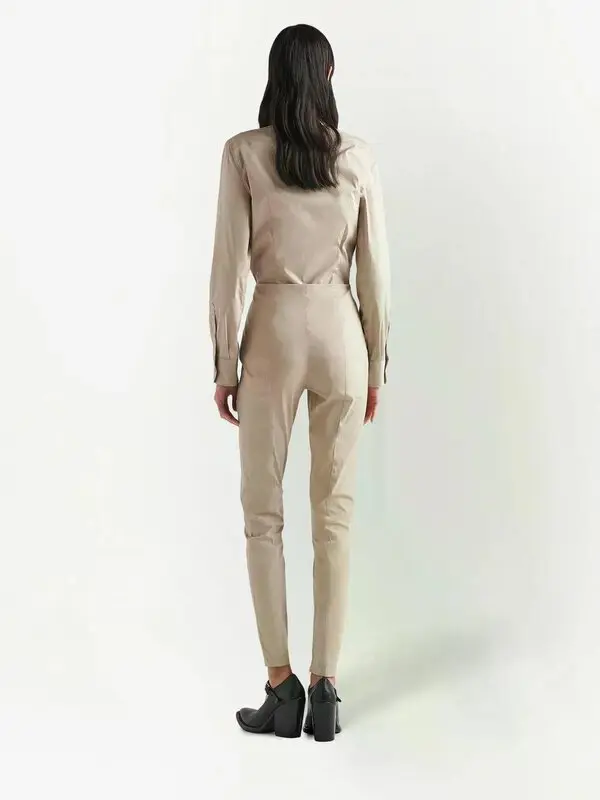 Prada High-waisted Slim-cut Trousers