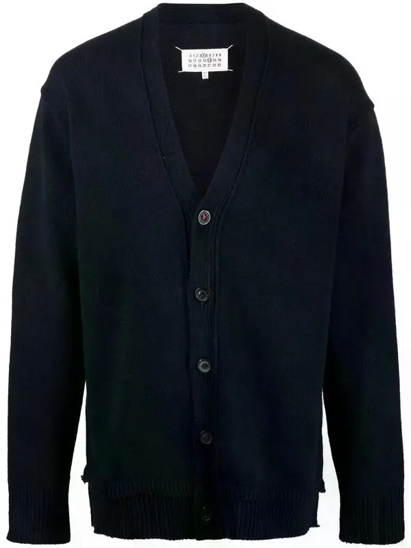 MAISON MARGIELA Elbow-patch V-neck Cardigan