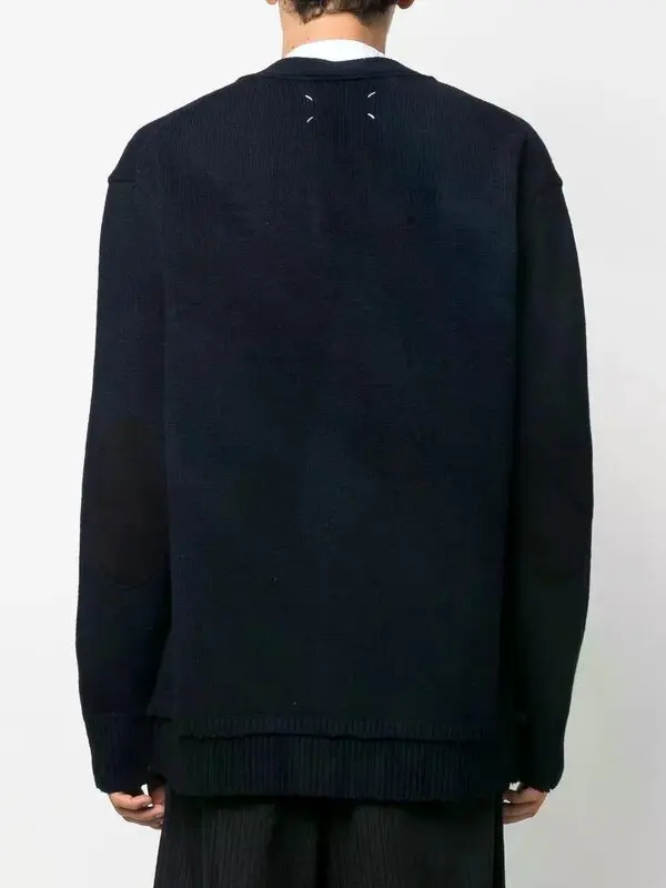 MAISON MARGIELA Elbow-patch V-neck Cardigan
