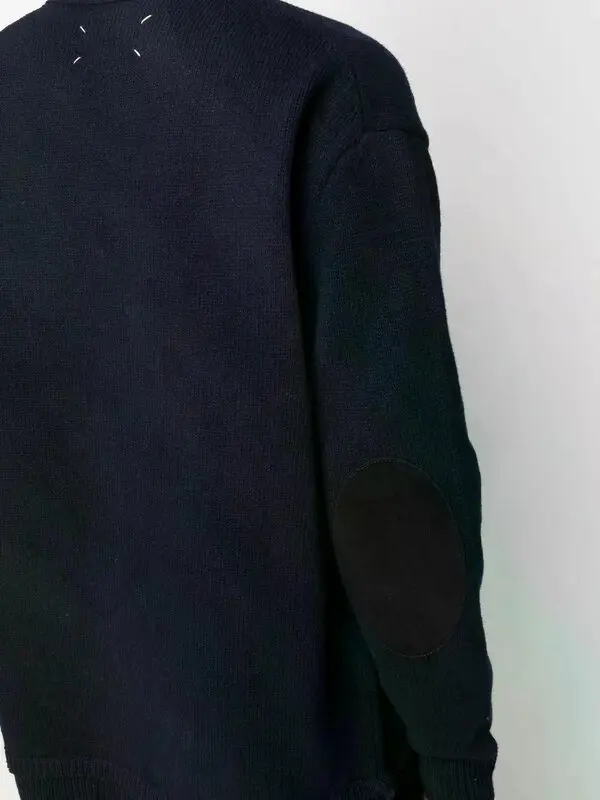 MAISON MARGIELA Elbow-patch V-neck Cardigan