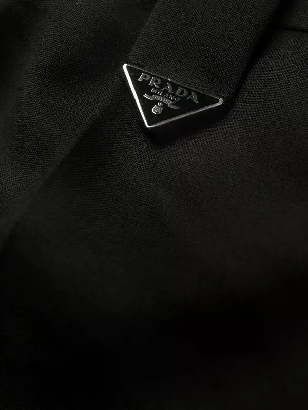 Prada Tailored Logo-plaque Trousers