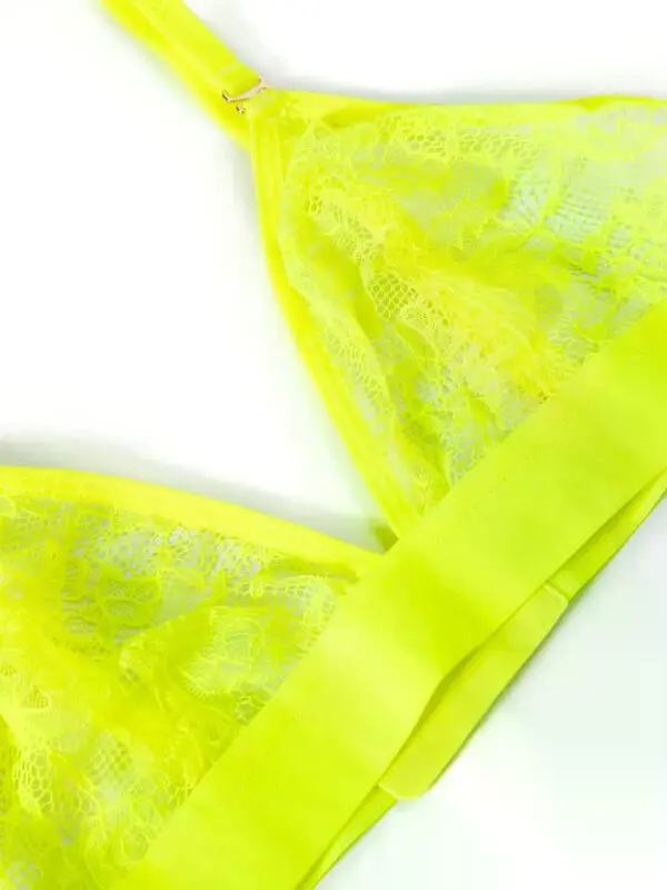 MAISON CLOSE Flashback Néon Triangle Bra - Yellow