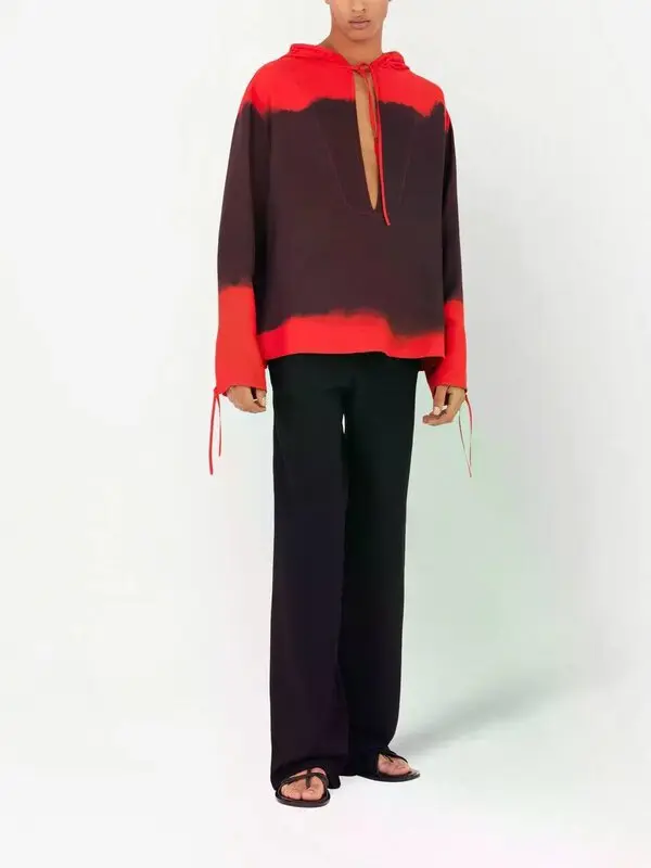 FERRAGAMO Gradient-effect Hooded Kaftan