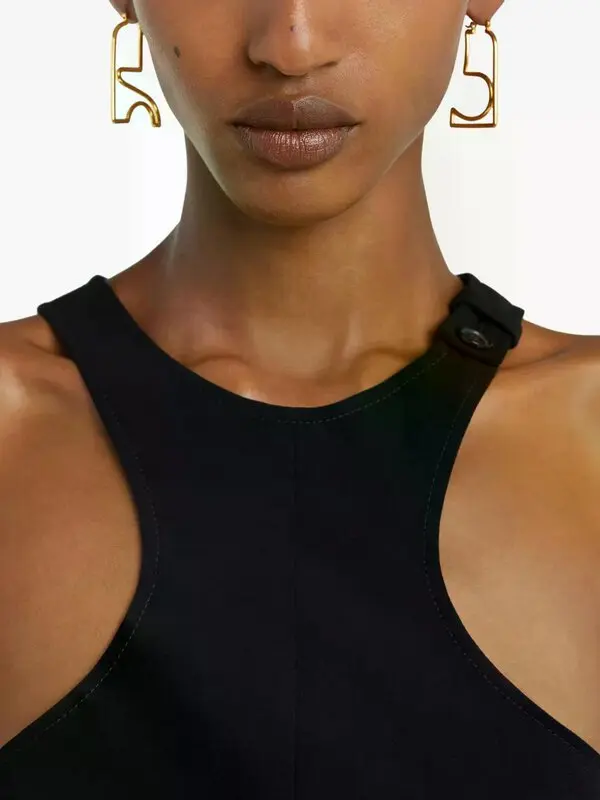 COURREGES Ac Hoop Earrings