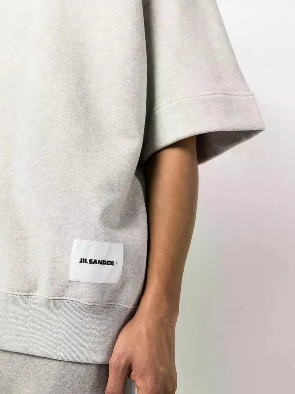 JIL SANDER Short-sleeve Cotton Sweatshirt
