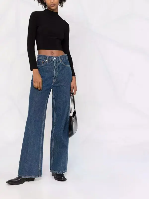 RE/DONE High-waisted Bootcut Jeans