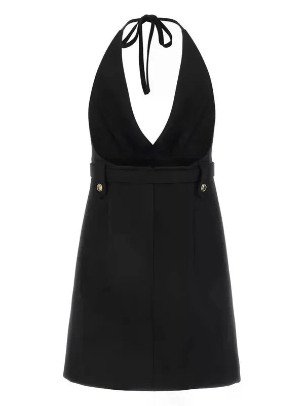 Miu Miu Belted Virgin Wool-blend Minidress