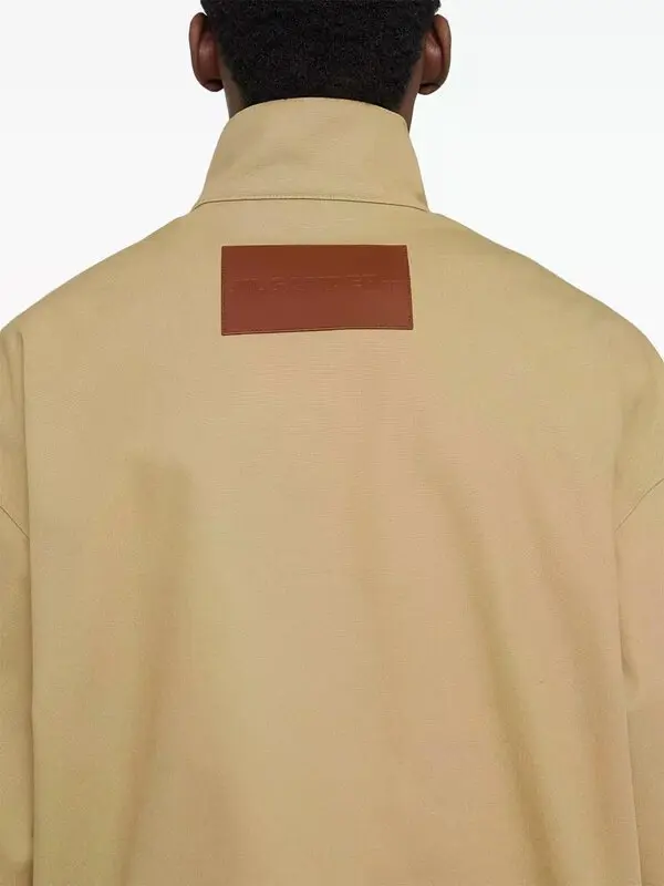 JIL SANDER Zip-up Cotton Bomber Jacket