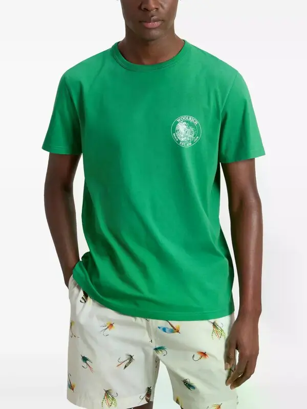 Woolrich Graphic-emblem T-shirt - Green