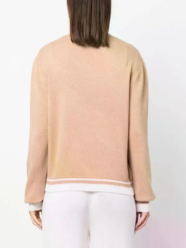 MSGM Logo-embroidered Round-neck Jumper