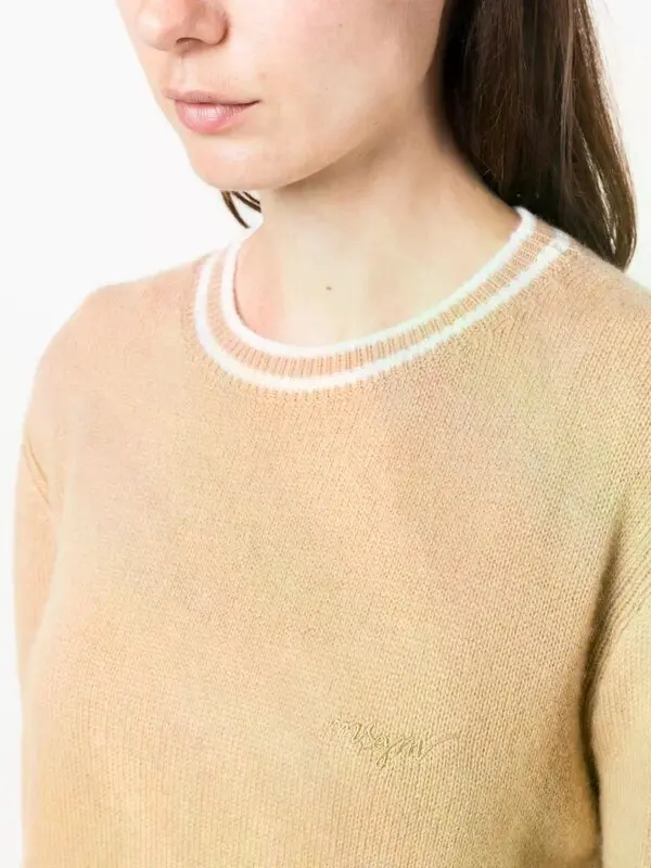 MSGM Logo-embroidered Round-neck Jumper