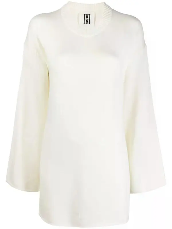 BY MALENE BIRGER Rolled-trim Knitted Jumper