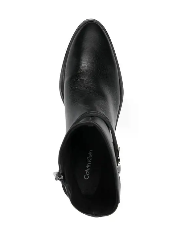 Calvin Klein Leather Ankle Boots