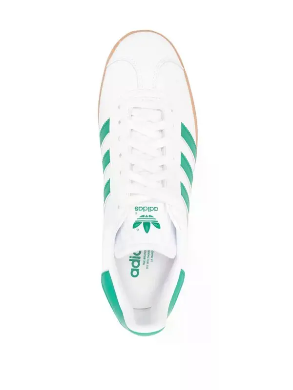 Adidas Gazelle 3-stripes Logo Sneakers - White