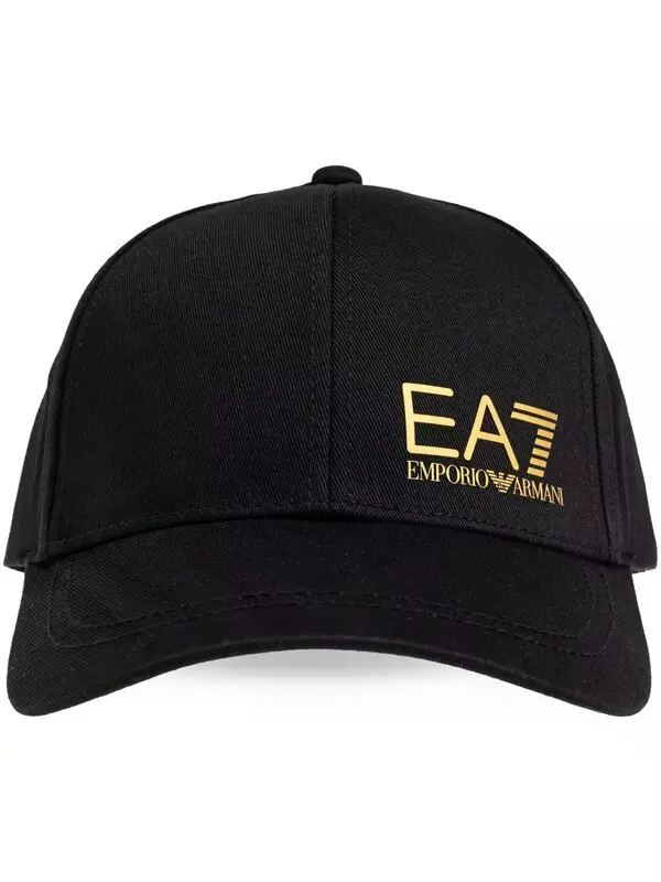 EA7 Logo-print Baseball Cap - Black