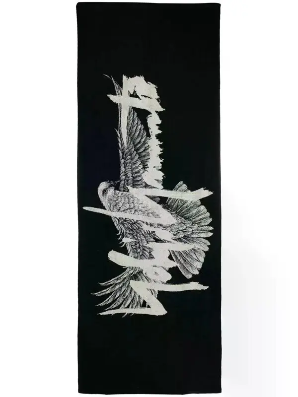 Yohji Yamamoto Logo Print Towel