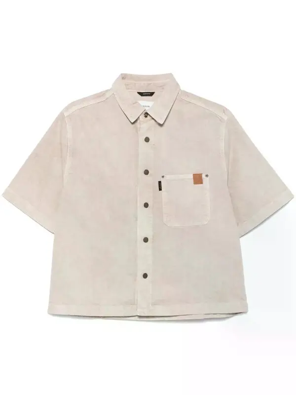 HAIKURE Button-up Shirt With Patch Pocket