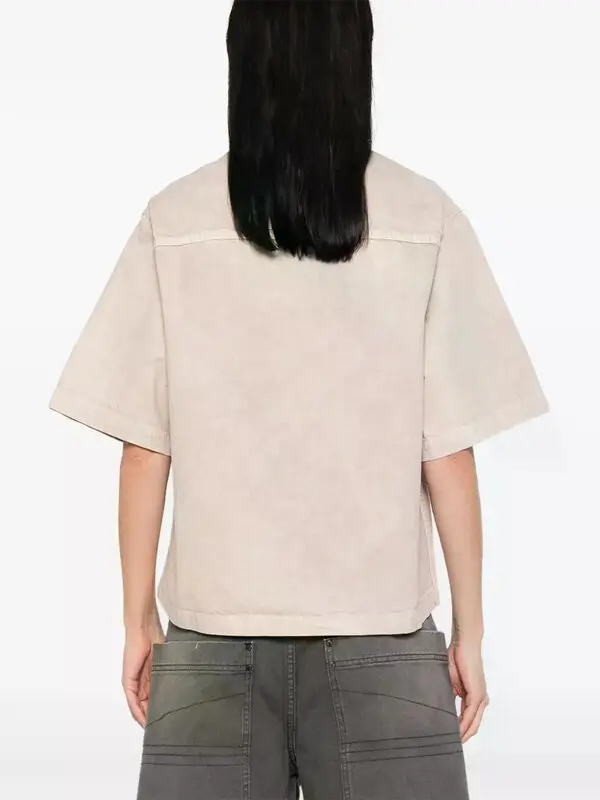 HAIKURE Button-up Shirt With Patch Pocket