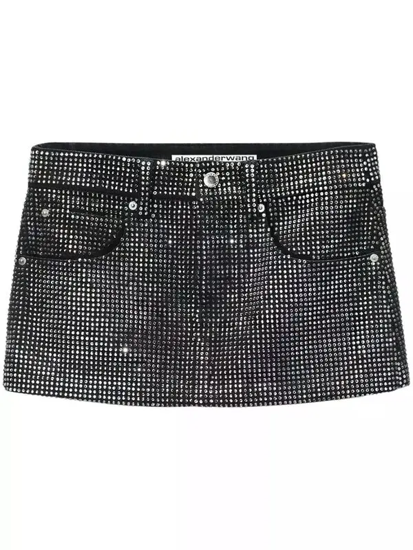 Alexander Wang Crystal-embellished Mini Skirt