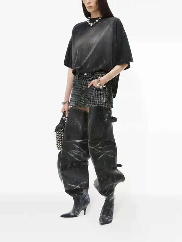 Alexander Wang Crystal-embellished Mini Skirt