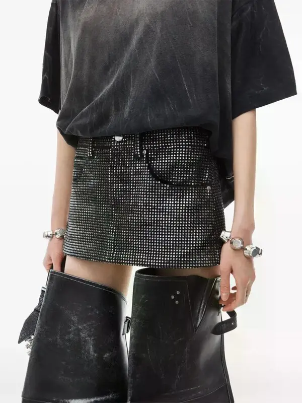 Alexander Wang Crystal-embellished Mini Skirt
