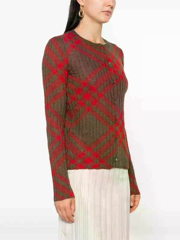 Burberry Checked Cardigan