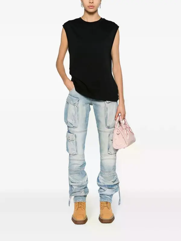 AGOLDE Crew-neck Cotton Tank Top