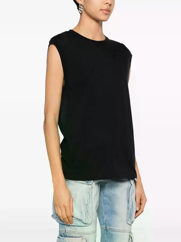 AGOLDE Crew-neck Cotton Tank Top