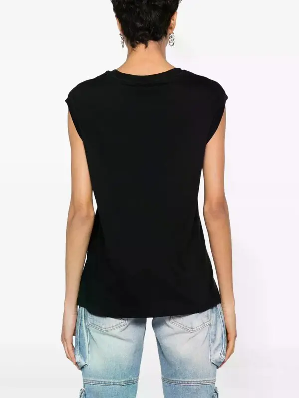 AGOLDE Crew-neck Cotton Tank Top