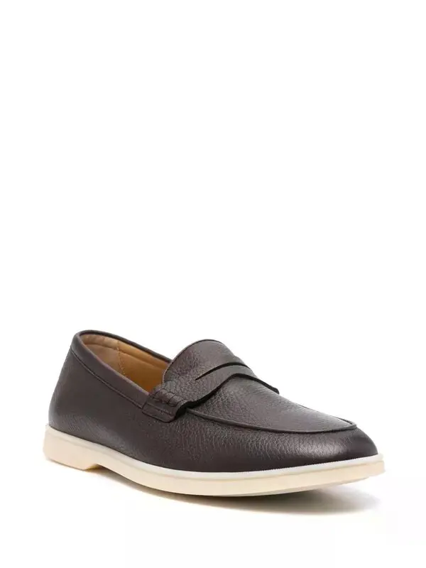 HENDERSON BARACCO Auburn Leather Loafers