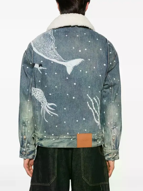 Loewe Sketch-print Denim Jacket