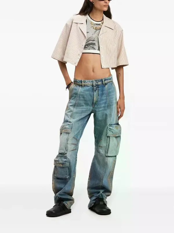 Palm Angels Palms Jacquard Crop Top