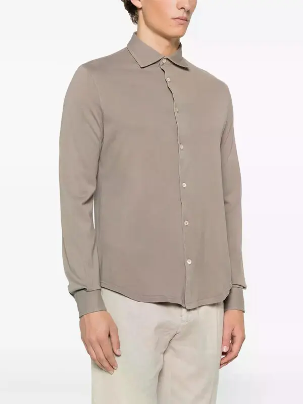 Fedeli Cotton Shirt - Neutrals