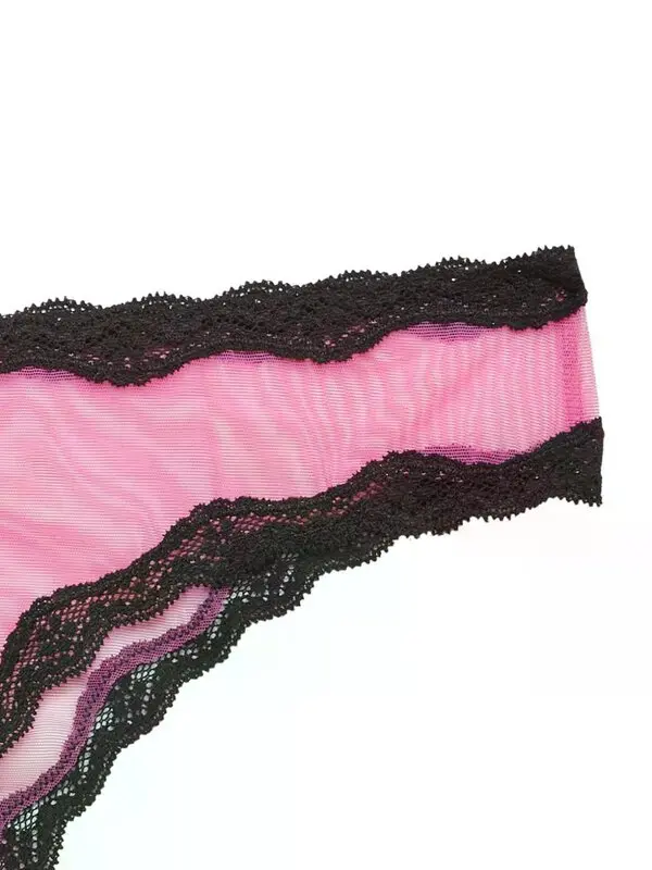 FLEUR DU MAL Sheer Tulle Bikini Briefs