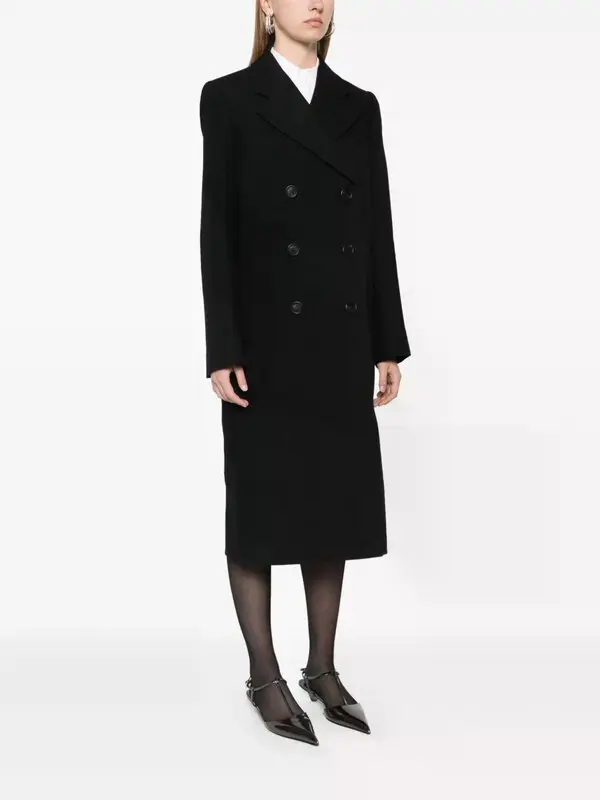 Prada Virgin Wool Double-breasted Coat