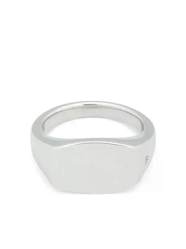 Tom Wood Michael Signet Ring - Silver