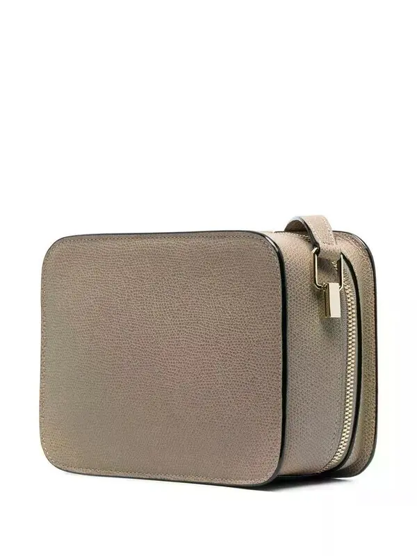 VALEXTRA Grained Leather Crossbody Bag